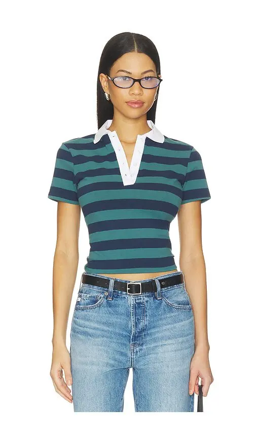 Good American The Easy Polo Top In . Also - Multi