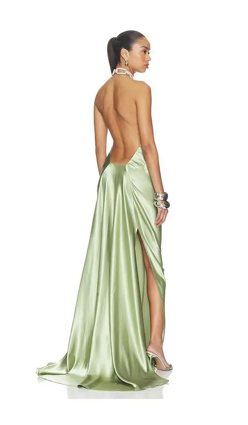 BRONX BANCO Amara Backless Gown