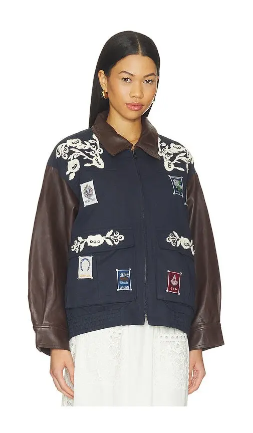 Sea Georgie Sportswear Embroidered Jacket - Navy