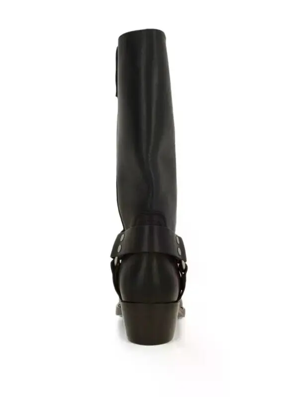 Paris Texas Roxy Leather Boots With Metal Toe Cap