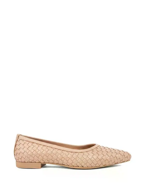 SERGIO MORETTI FIRENZE Woven Leather Ballet Flats