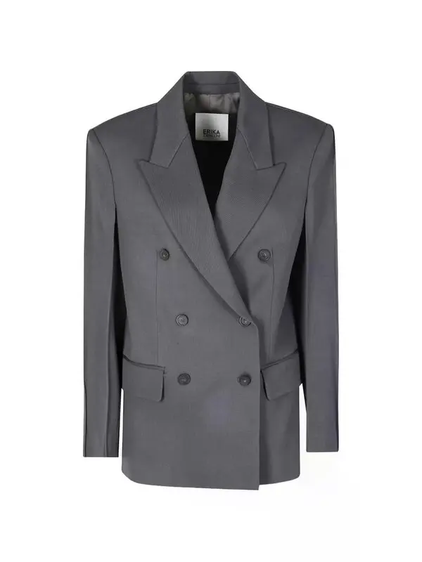 Erika Cavallini Double-breasted Blazer - Grey