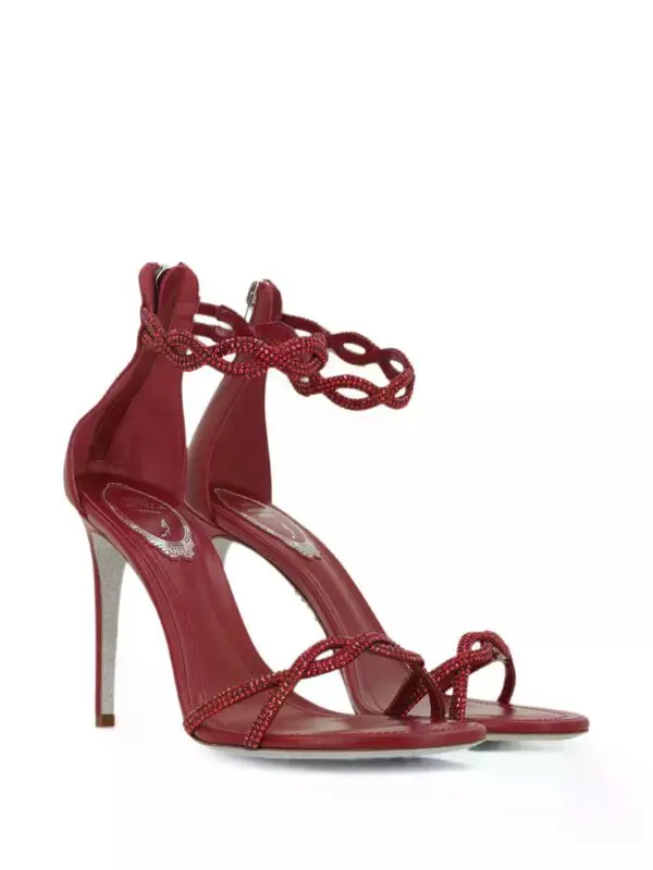 Rene Caovilla Braid Heeled Sandals