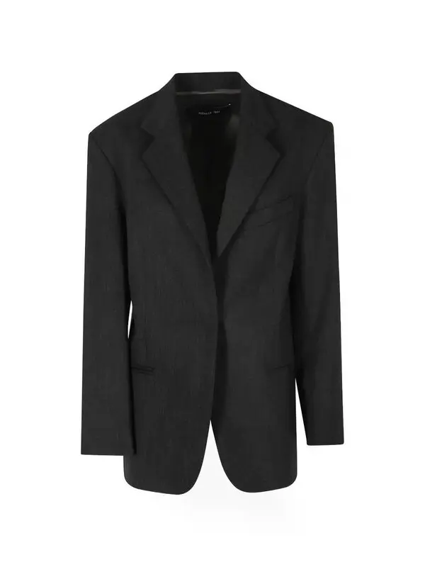 Federica Tosi Notched-lapels Single-breasted Blazer - Grey