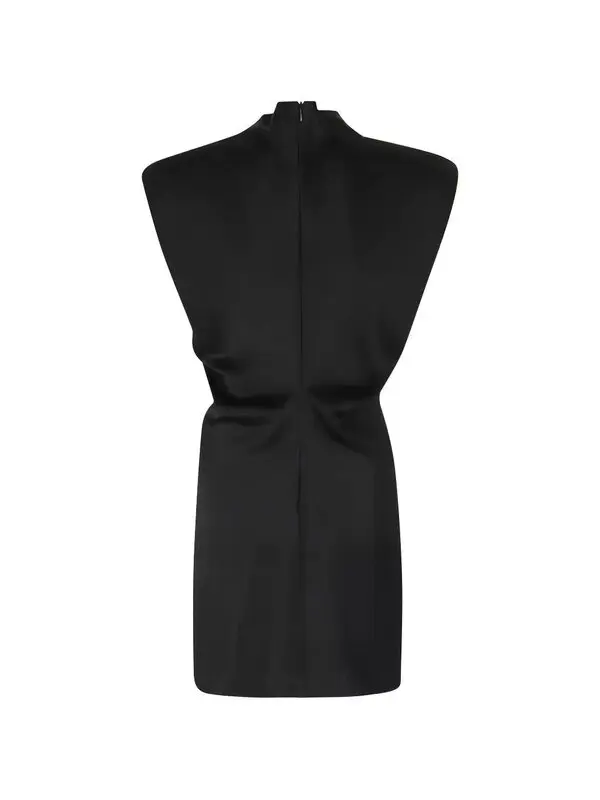 Federica Tosi Sleeveless Mini Dress With Padded Shoulders