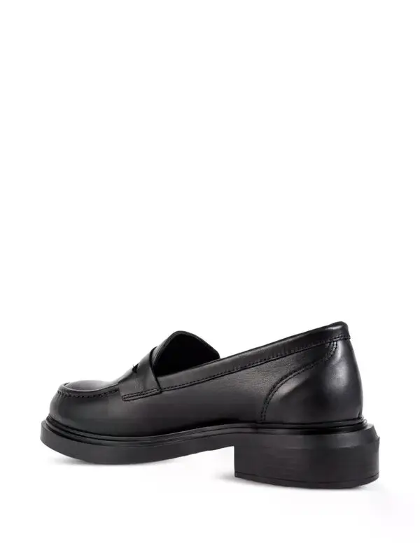 SERGIO MORETTI FIRENZE Leather Penny Loafers