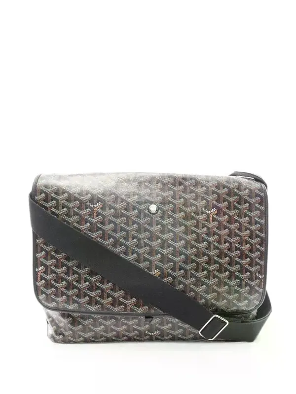 Goyard 2010s Goyardine Capecian Mm Shoulder Bag - Black