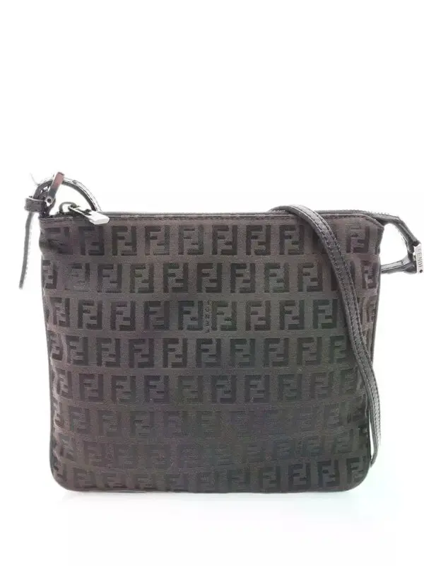 Fendi Zucchino Shoulder Bag - Brown