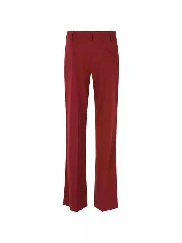 Federica Tosi Pleated Detail Tailored Trousers - Red