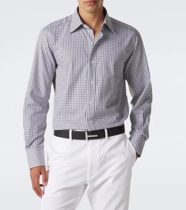 TOM FORD Checked Cotton Shirt