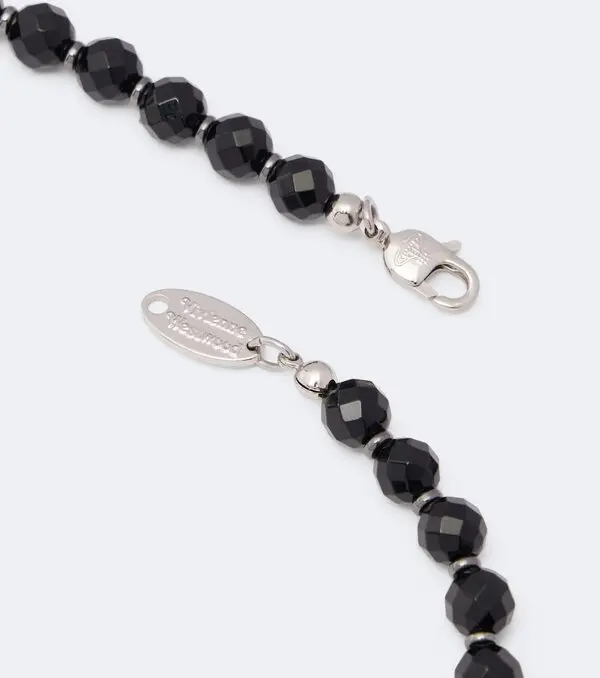 VIVIENNE WESTWOOD Messaline Embellished Choker Necklace