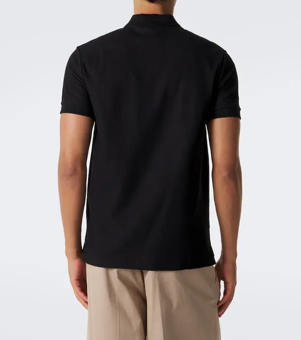 Burberry Cotton Pique Polo Shirt - Black