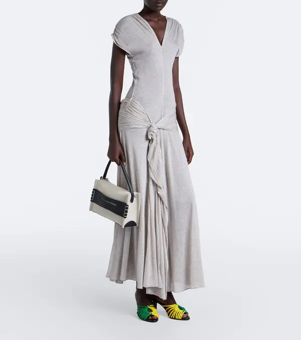 JW Anderson Loafer Medium Canvas And Leather Shoulder Bag