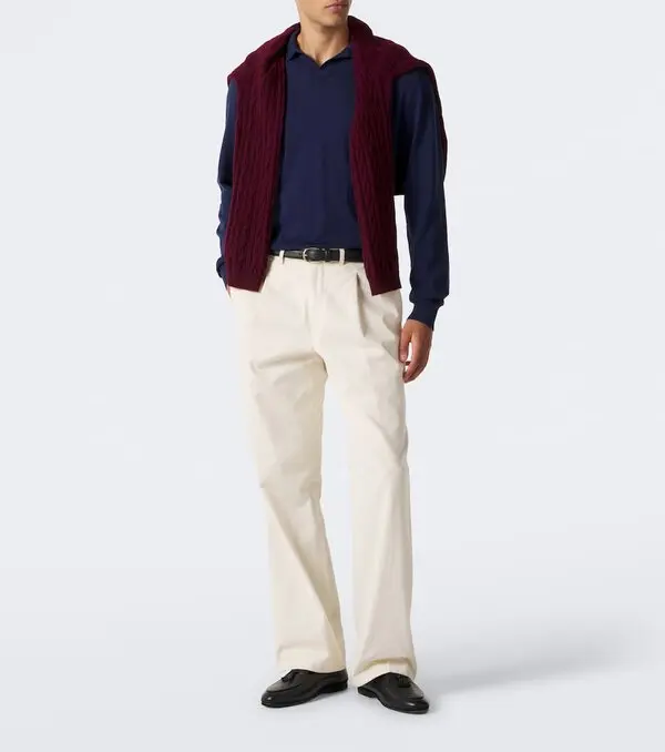 Rubinacci Cotton Polo Sweater
