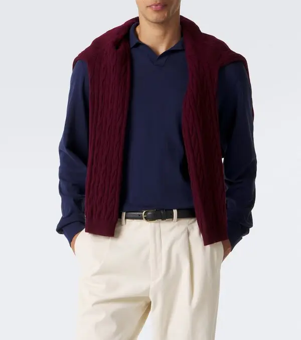 Rubinacci Cotton Polo Sweater