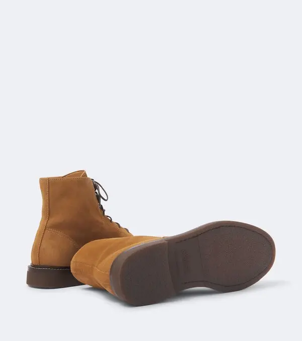 Brunello Cucinelli Suede Lace-up Boots