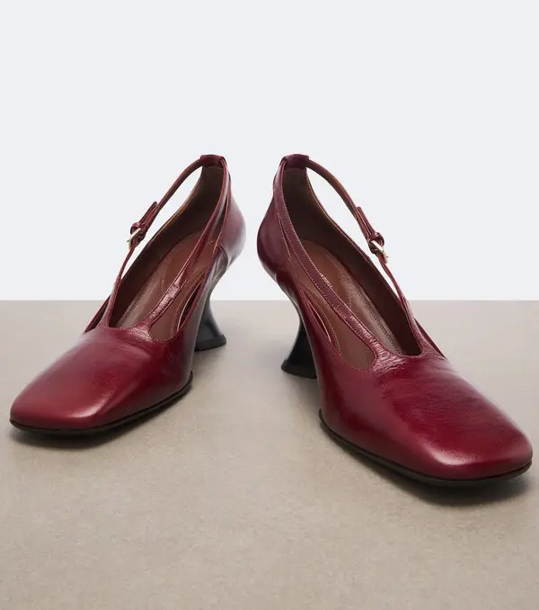 Dries Van Noten Leather Pumps With Buckle Fastening