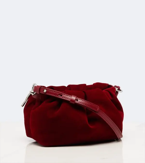 CHRISTIAN LOUBOUTIN Eva Mini Suede Crossbody Bag
