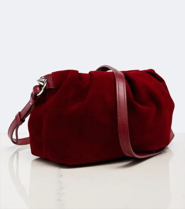 CHRISTIAN LOUBOUTIN Eva Mini Suede Crossbody Bag