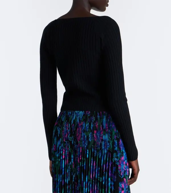 Gucci Ribbed-knit Wool And Cashmere Sweater