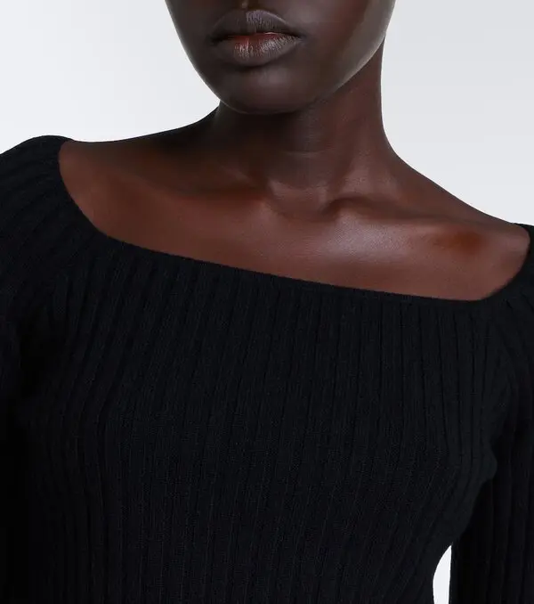 Gucci Ribbed-knit Wool And Cashmere Sweater
