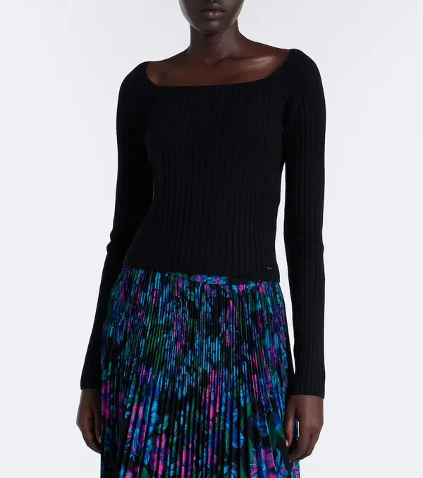 Gucci Ribbed-knit Wool And Cashmere Sweater