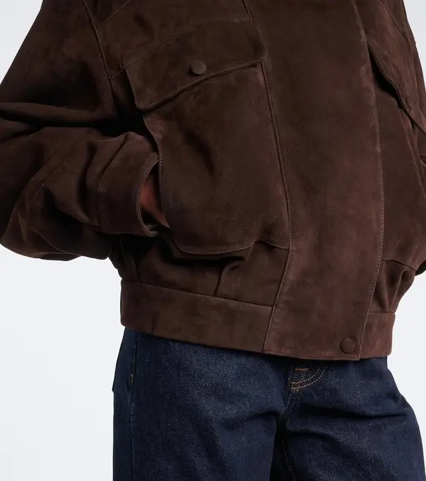 Nour Hammour Suede Blouson Jacket