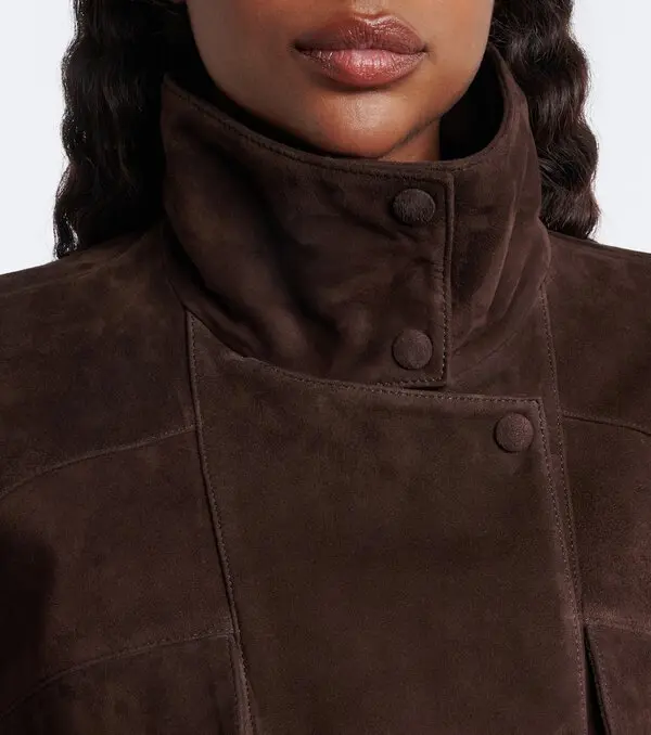 Nour Hammour Suede Blouson Jacket