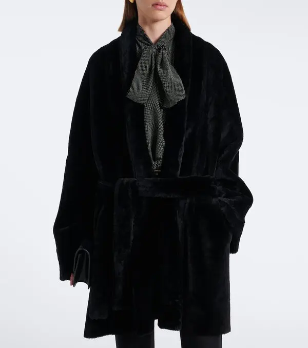 Nour Hammour Raquel Shearling Coat