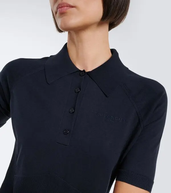 Givenchy Cotton And Silk-blend Polo Dress
