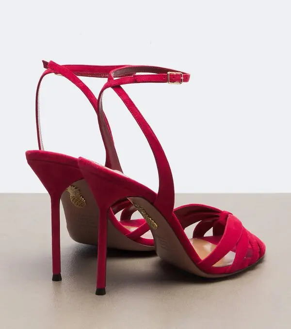 AQUAZZURA Soulmate Suede Sandals