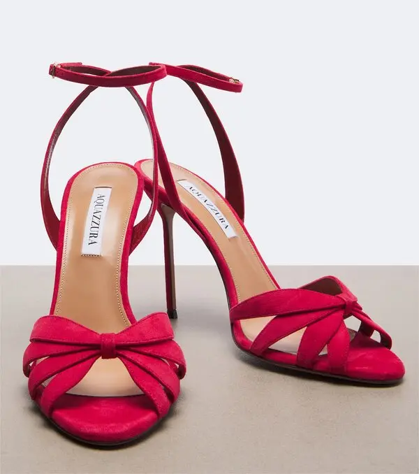 AQUAZZURA Soulmate Suede Sandals