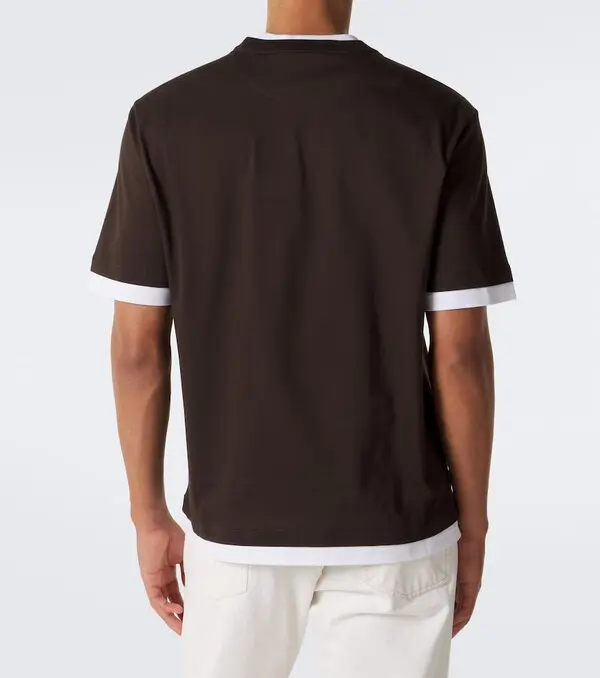 Prada Layered Cotton Jersey T-shirt