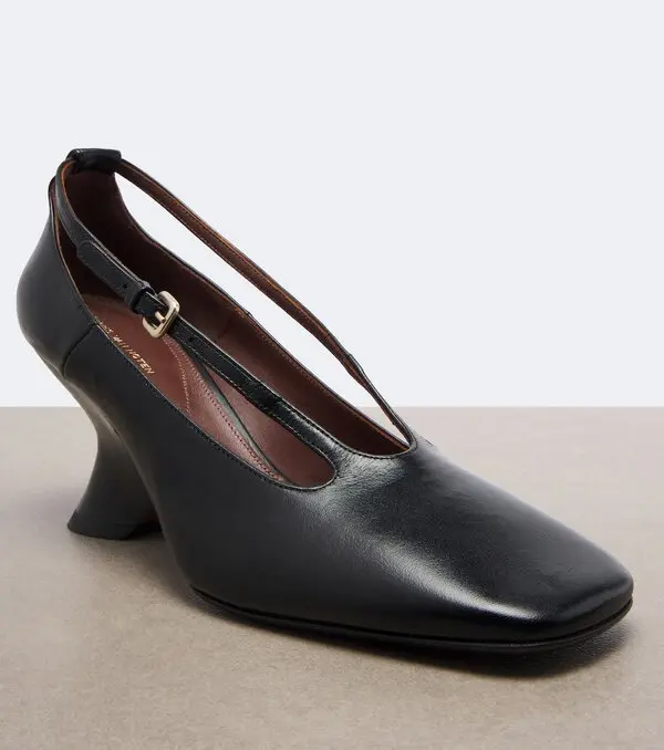 Dries Van Noten Leather Buckled Pumps