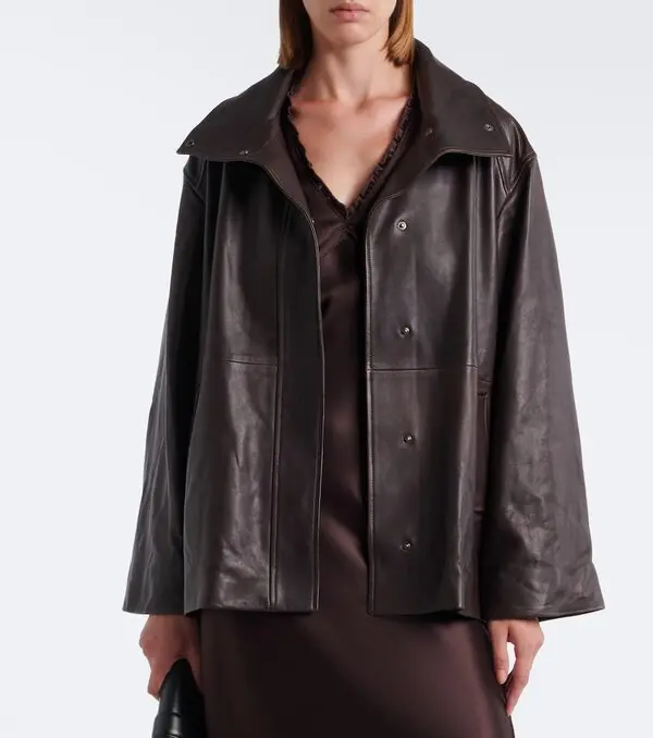 Nour Hammour Lowen Leather Jacket