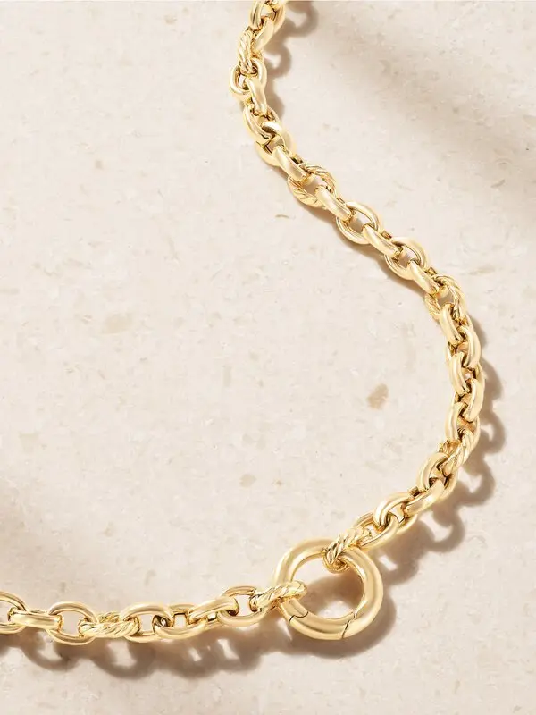 David Yurman 18-karat Mercer Link Necklace - Gold