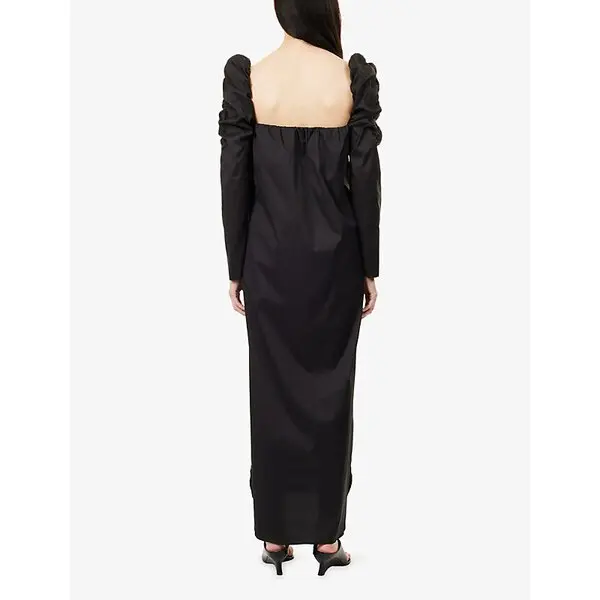 REEM ALKANHAL Sharifa Button-up Midi Dress