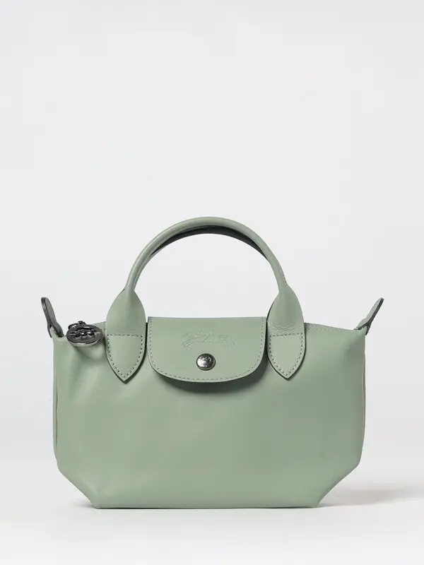 Longchamp Le Pliage Xtra Leather Handbag With Removable Strap - Sage