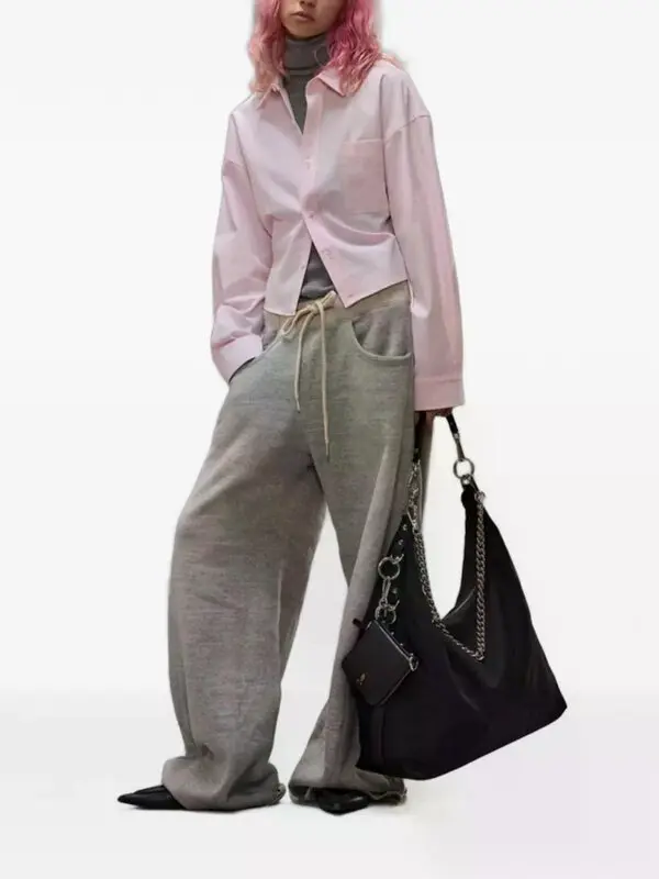R13 Darted Barrel-leg Track Pants