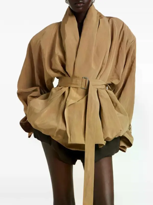 Magda Butrym Belted Shawl-collar Jacket