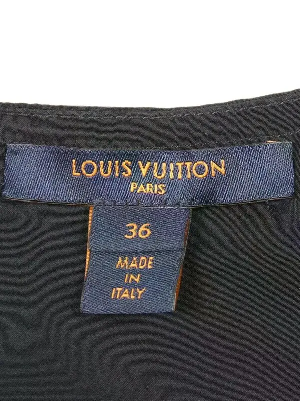 LOUIS VUITTON Monogram Print Sleeveless Midi Dress