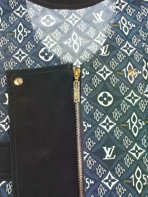 LOUIS VUITTON Monogram Print Sleeveless Midi Dress