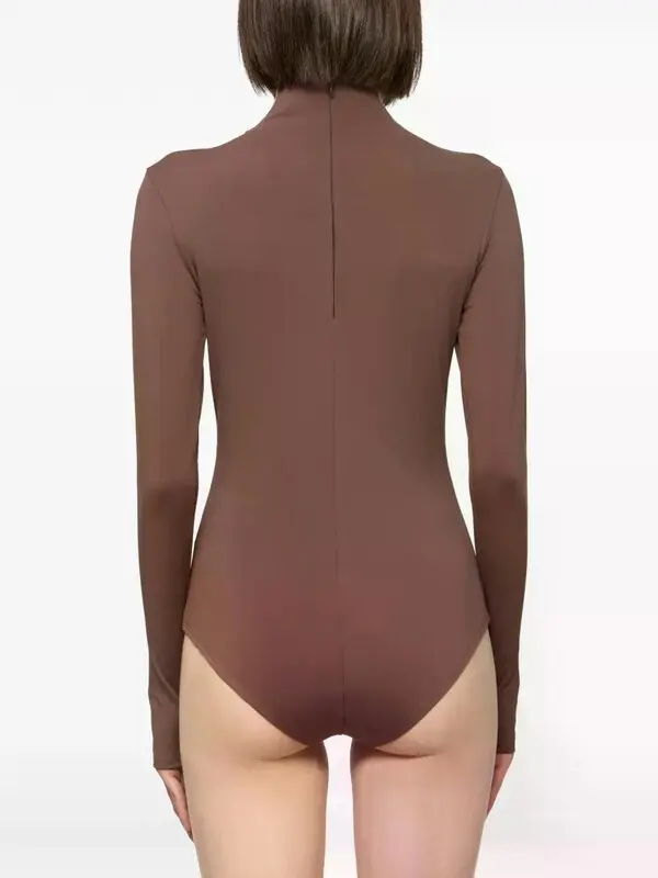 ATU BODY COUTURE Tulle-insert Long-sleeve Top