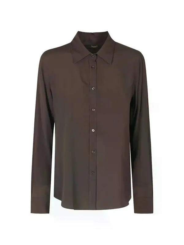 Seventy Long-sleeve Button-up Shirt - Brown