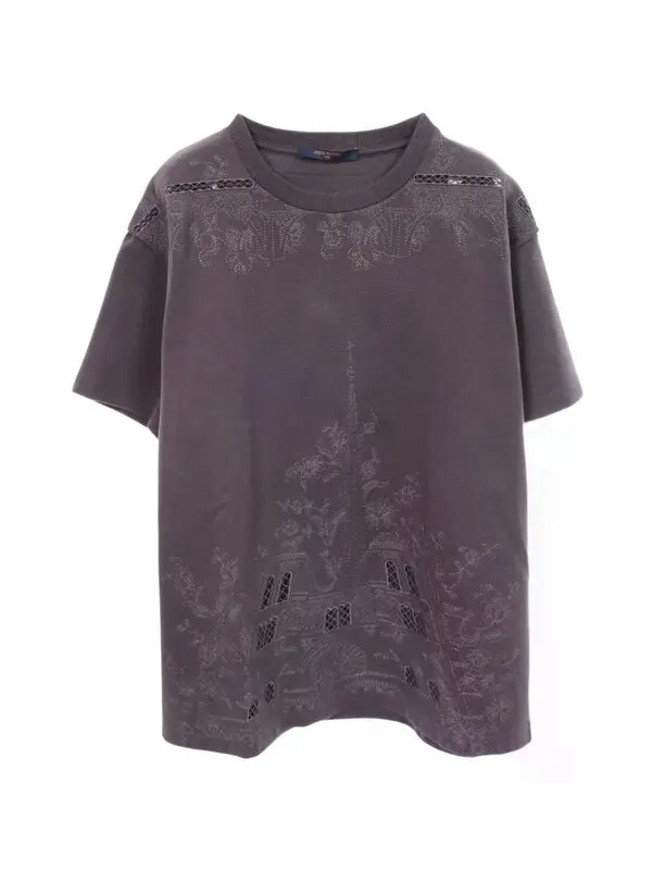 LOUIS VUITTON 2010s Notre Dame Embroidered T-shirt