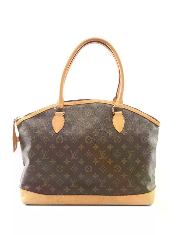 LOUIS VUITTON Monogram Lockit Tote Bag - Brown