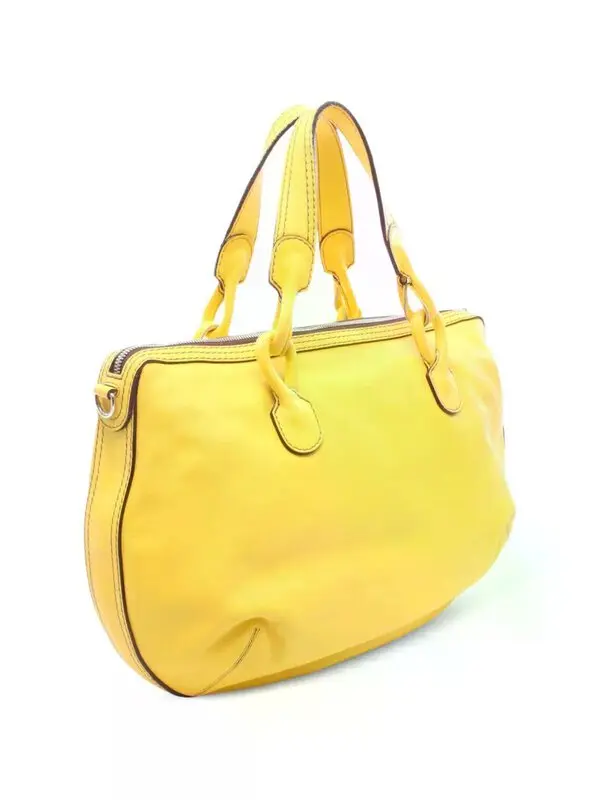 Loewe Fiesta Leather Satchel Bag - Yellow