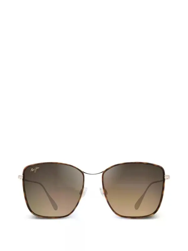Maui Jim Tiger Lily Square-frame Sunglasses - Brown