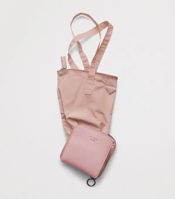 Prada Saffiano Leather Pendant Tote Bag
