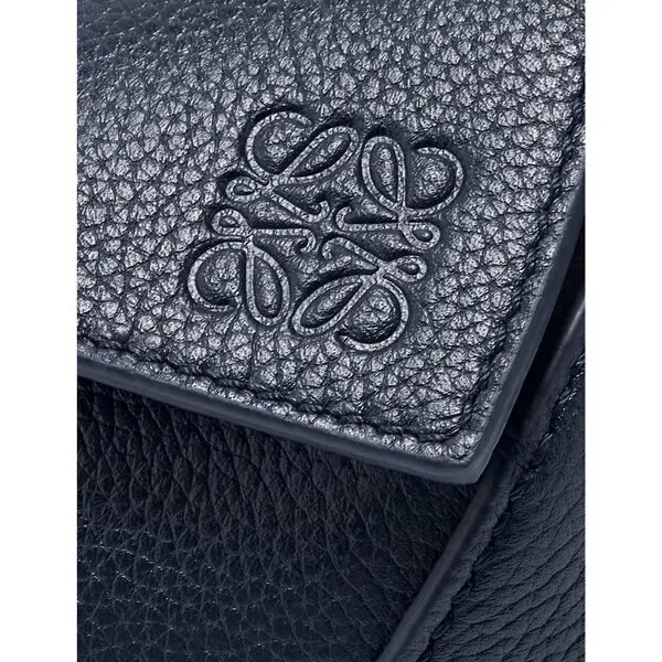 Loewe Puzzle Edge Mini Leather Cross-body Bag - Deep Navy